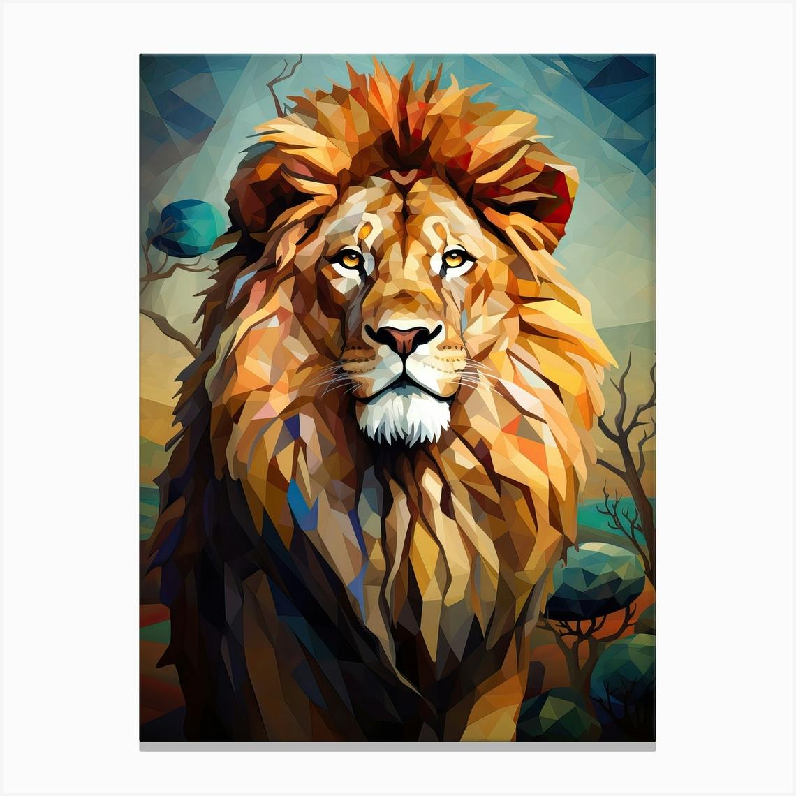 Lion canvas painting store