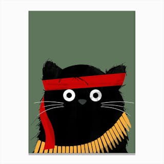 Cat Rambo Canvas Print by Doozal - Fy