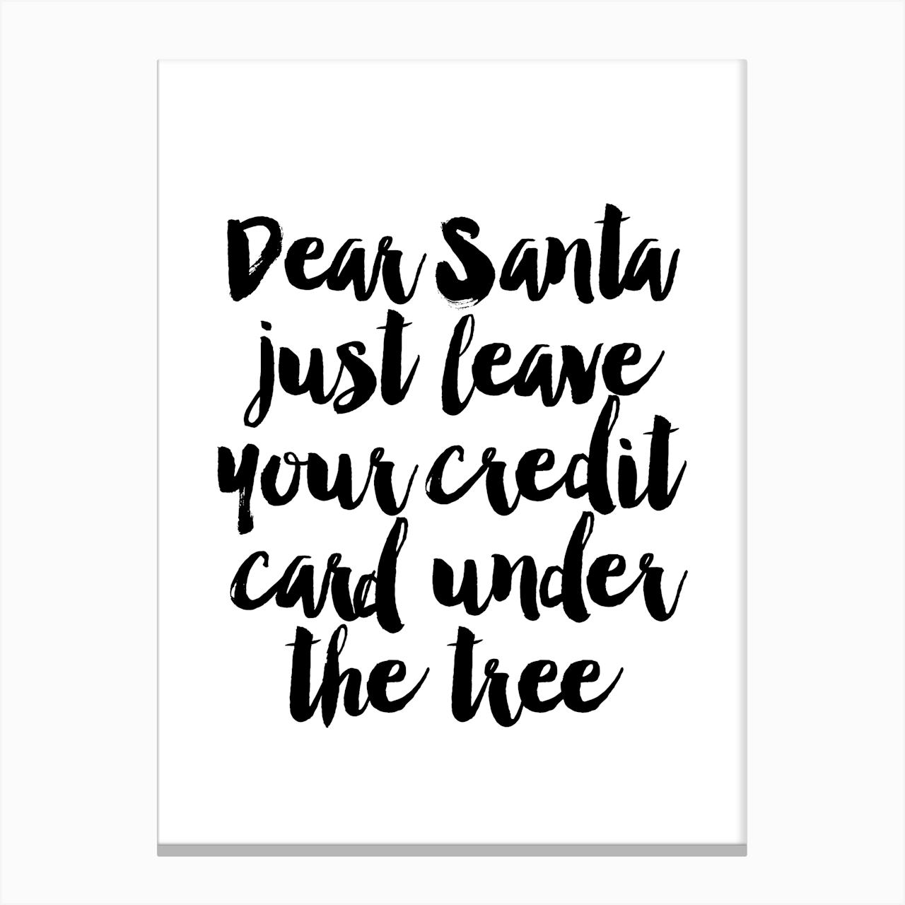 Dear Santa Art Print by Studio Mottos - Fy
