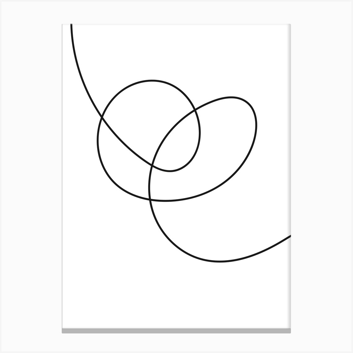 Line Art Two Canvas Print by The Crayon Studio - Fy