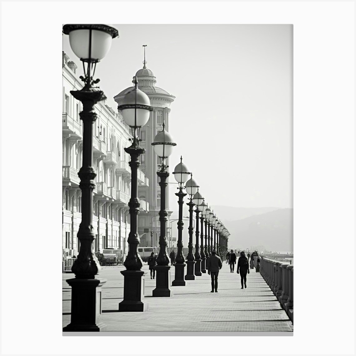 Trieste Italy Black And White Analogue Photography 1 Canvas Print By