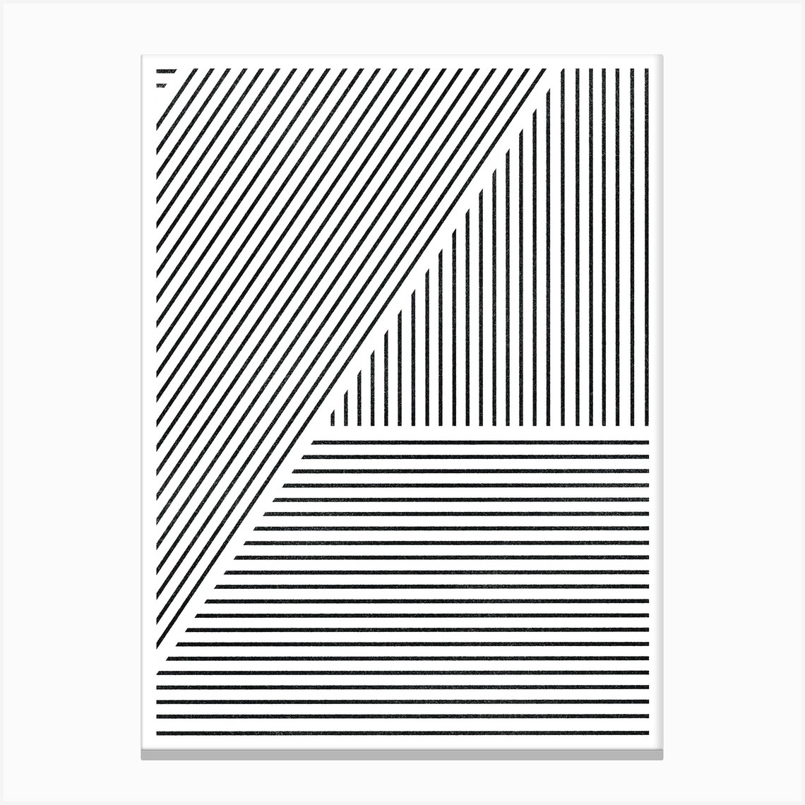 Abstract Lines One Canvas Print by The Crayon Studio - Fy