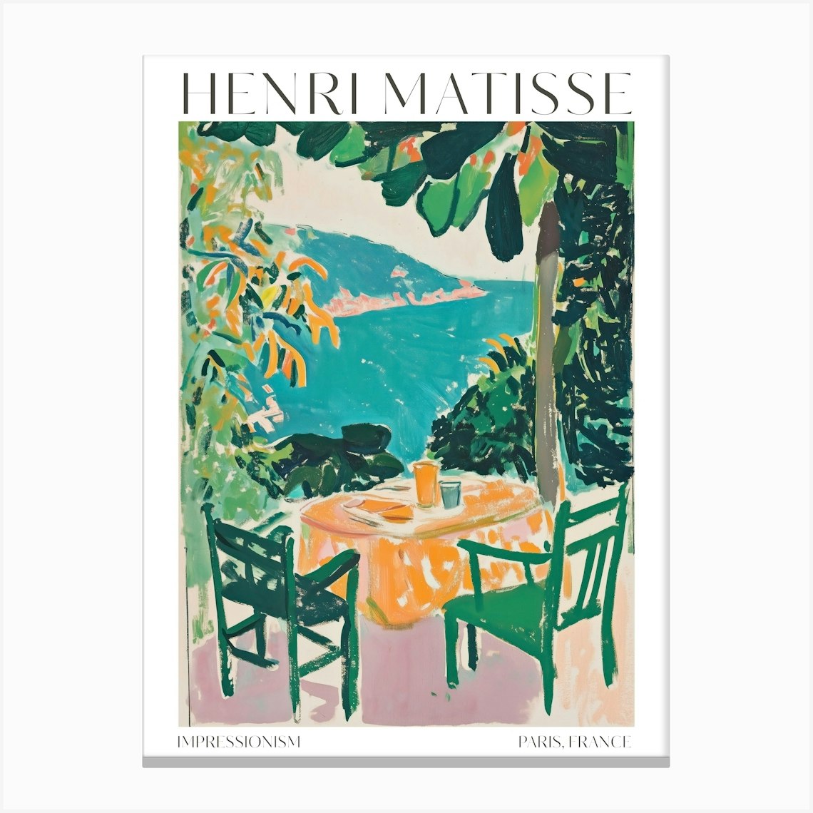 Matisse Art Print Coastal Dining Scene Impressionism Vintage French ...