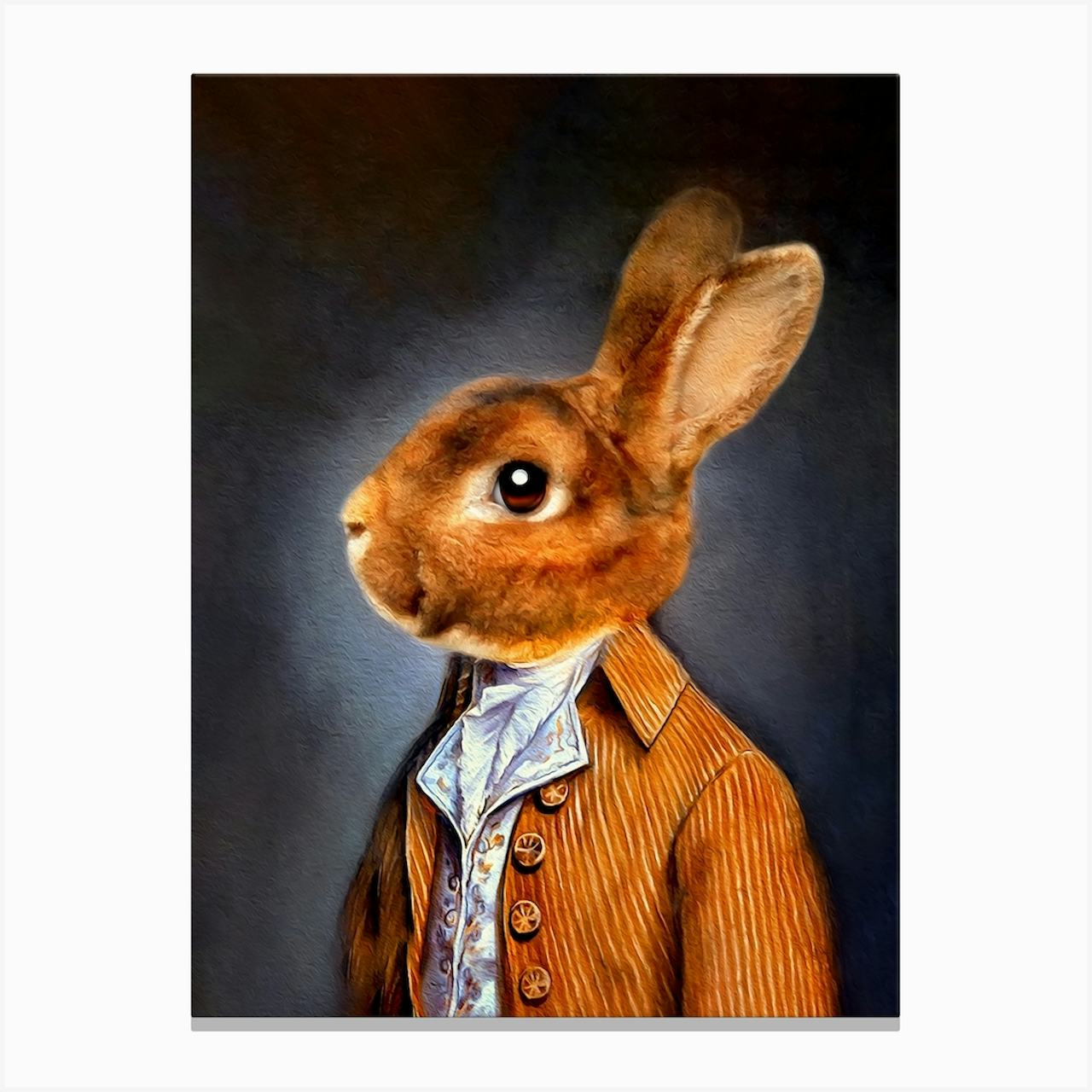 Mister Buzo Rabbit Pet Portraits Art Print by l'Animorphe - Lanimorphe by Tein Lucasson - Fy