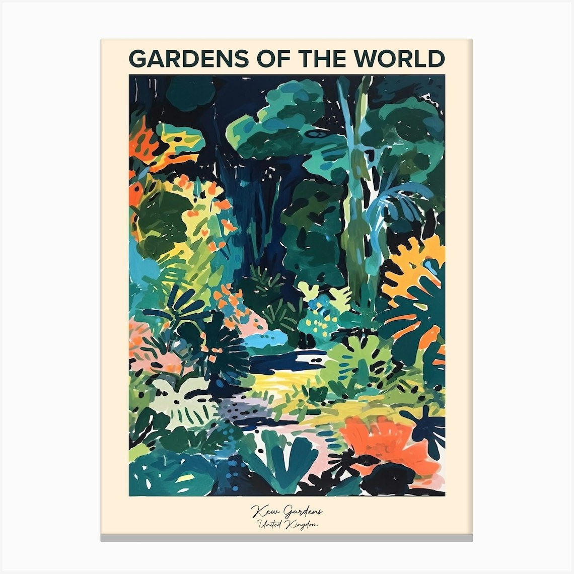 Kew Gardens, United Kingdom Gardens Of The World Poster Canvas Print by ...