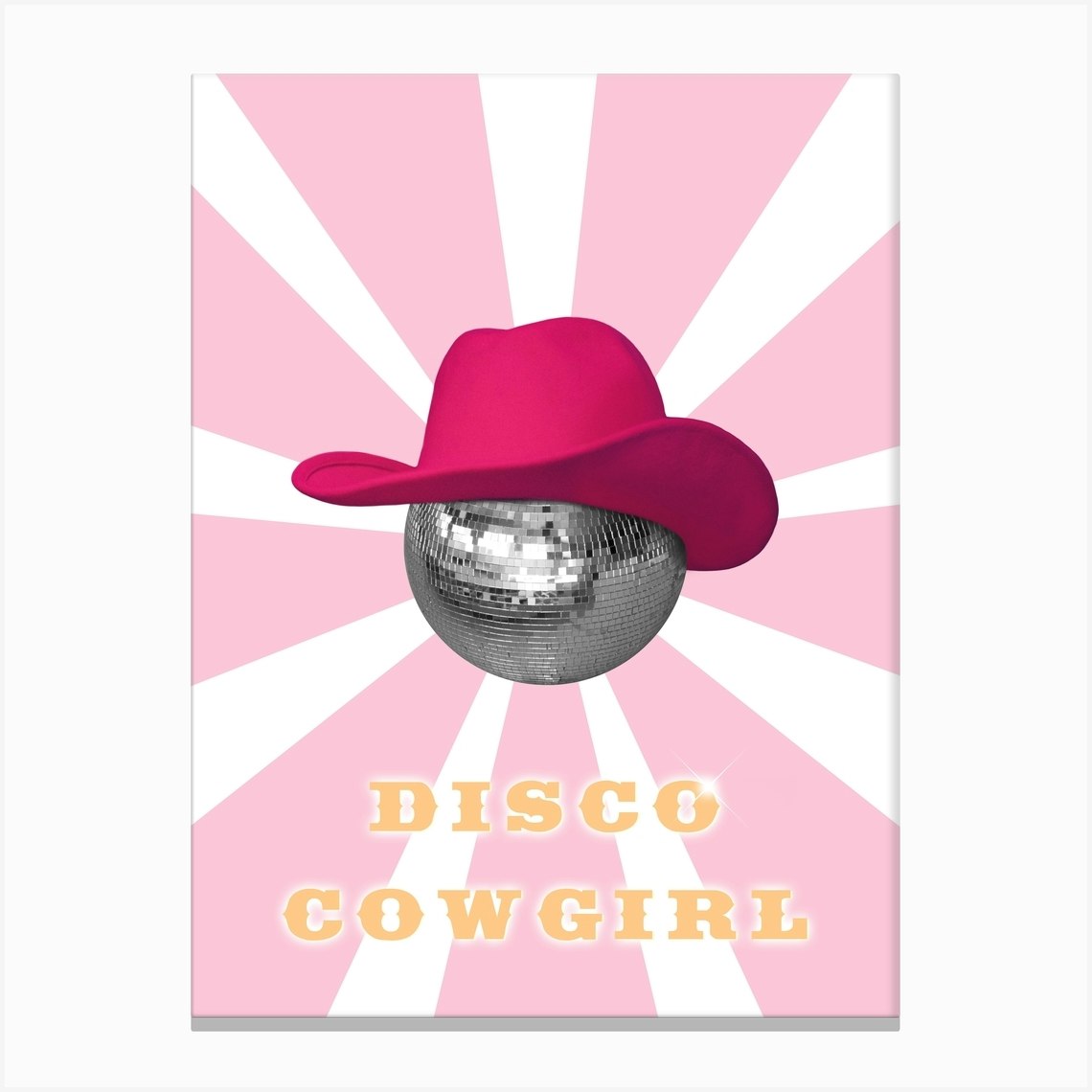 Disco Cowgirl Canvas Print by Dagmar Pels - Fy
