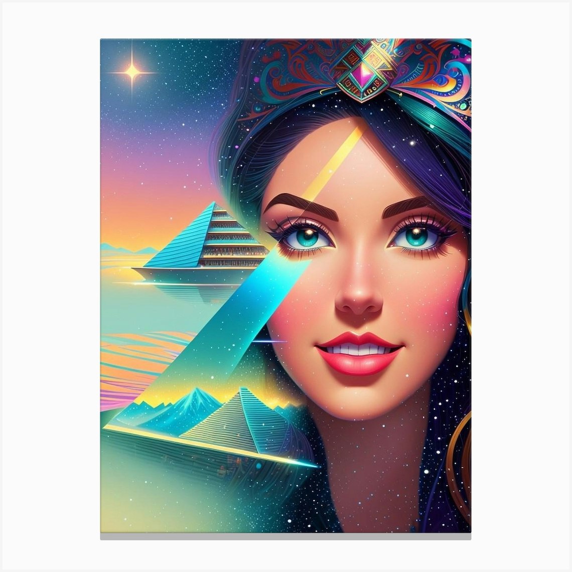 Fantasy Egyptian Woman Canvas Print By Fantasy Creations Fy
