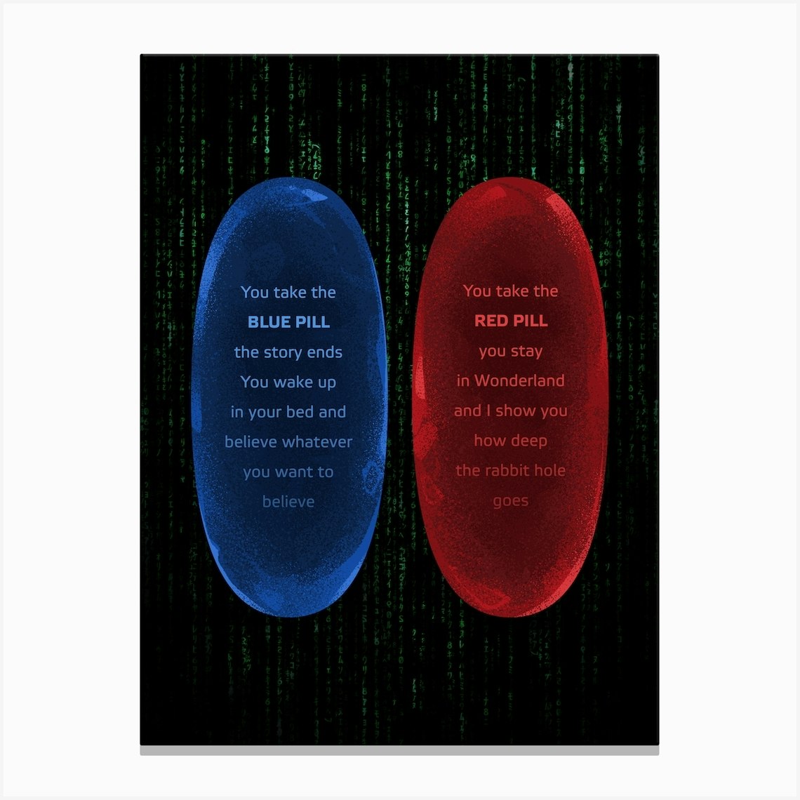 Matrix Pills I Canvas Print by Nikita Abakumov - Fy