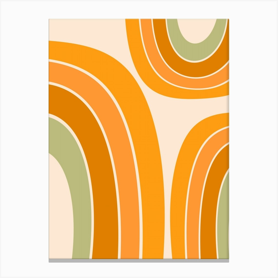 Mid Century Mod Arcs Canvas Print by Gale Switzer - Fy Mid Century Mod Arcs Canvas Print by Gale Switzer - Fy
