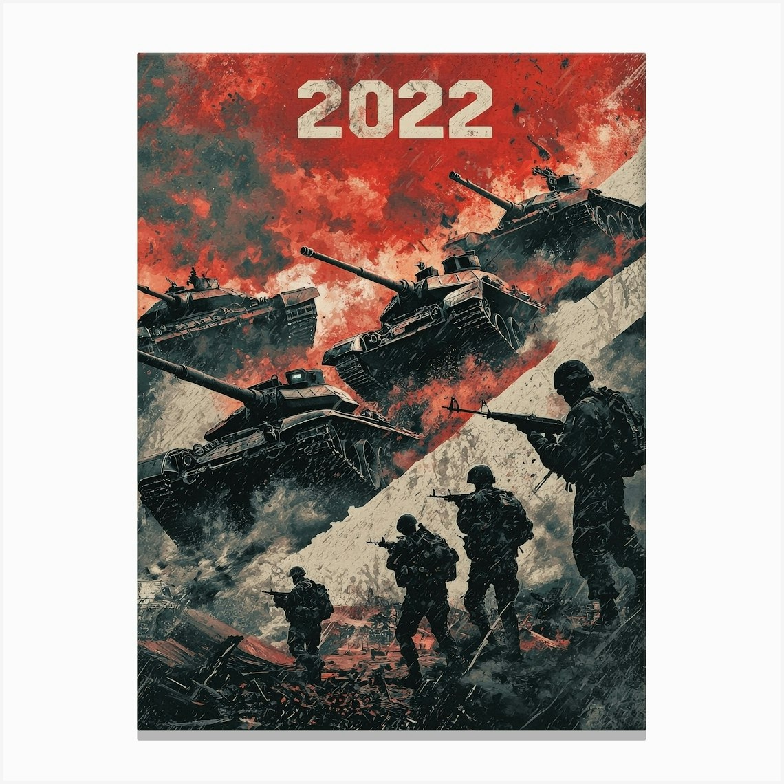 Aihrgdesign A Powerful Geopolitical Poster Marking The Start 18 Canvas ...