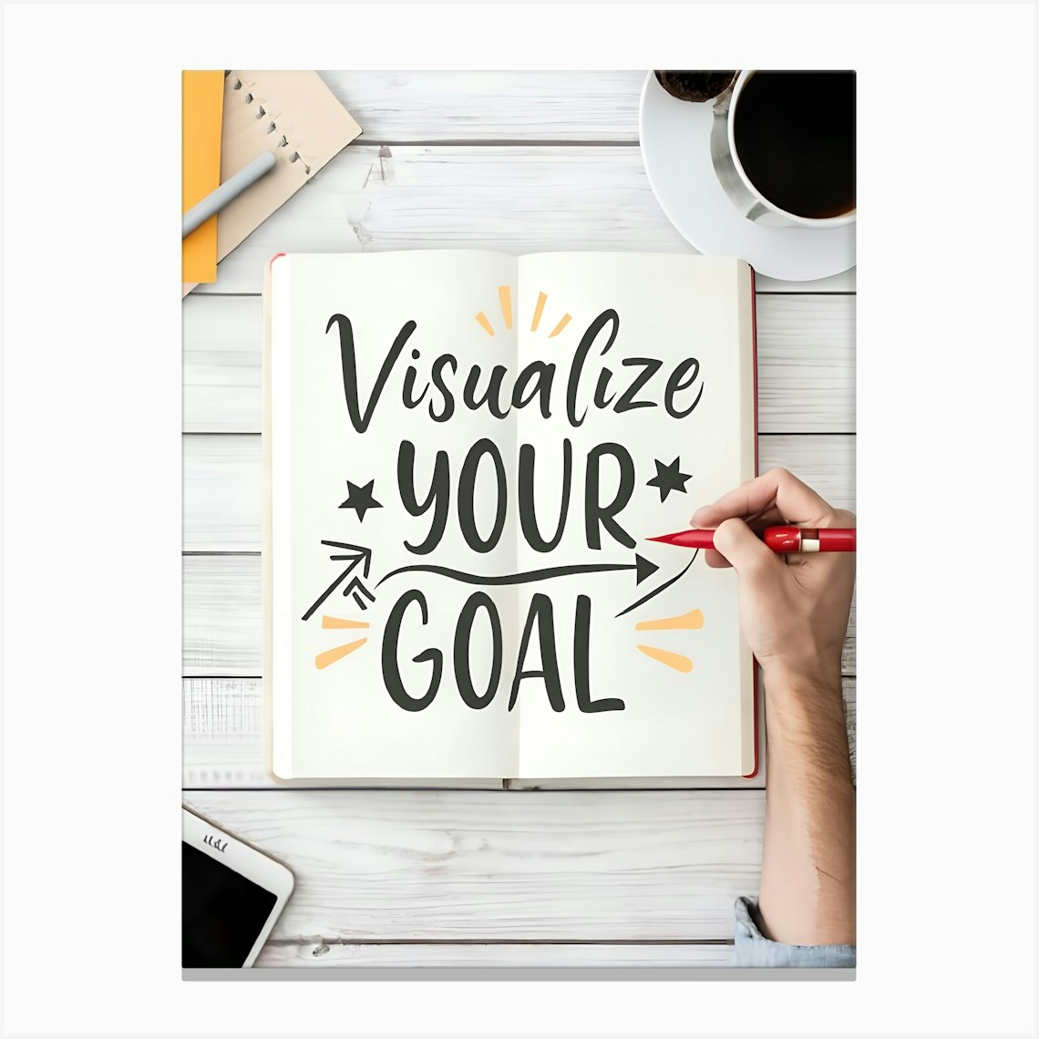 Visualize Your Goal Canvas Print by Balram giri - Fy