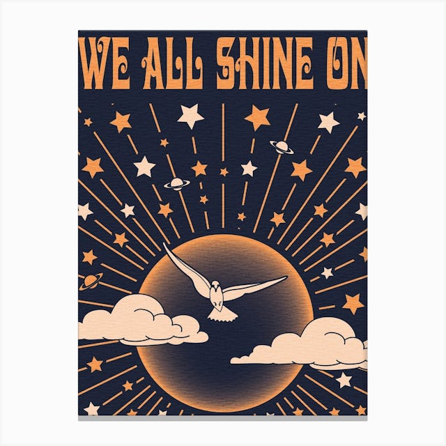 We All Shine On Art Print by Inktally - Fy