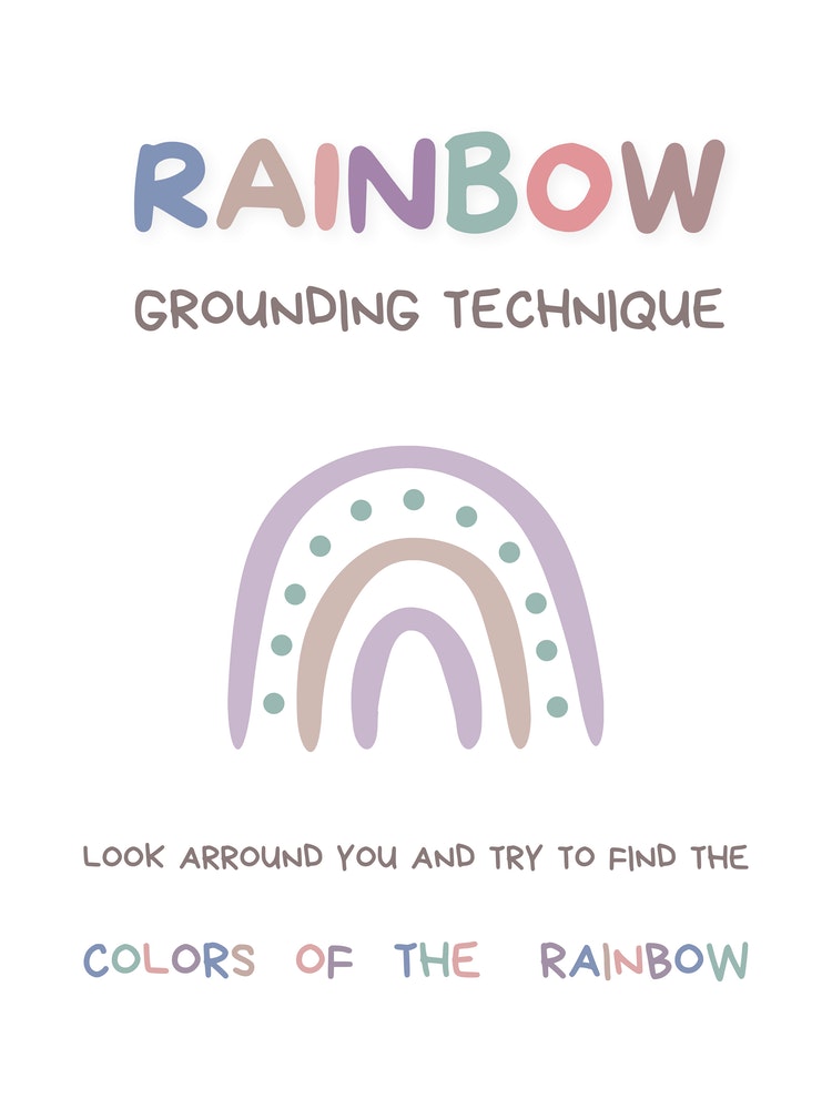 Rainbow Grounding Technique Art Print by IslaNovella - Fy