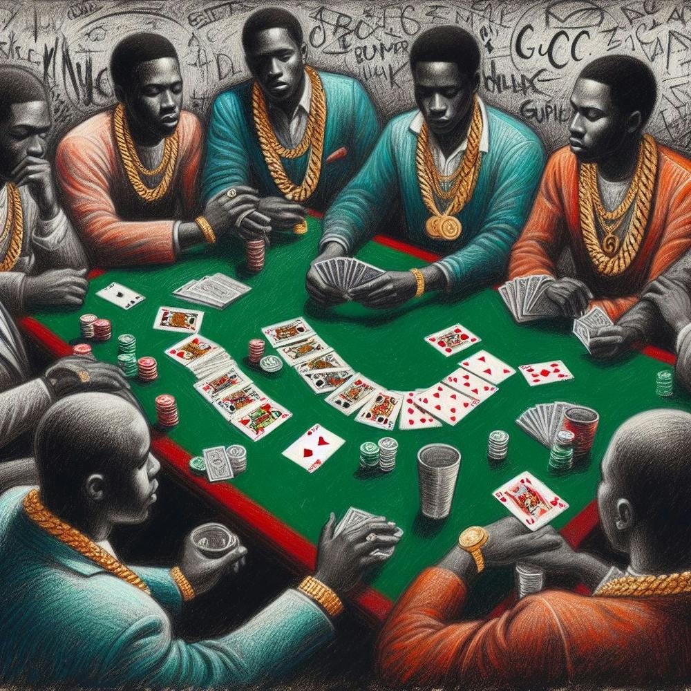 The Poker Game Art Print by UrbanArt21 Fy