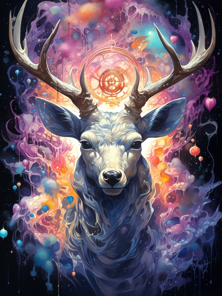 Abstract deer art store