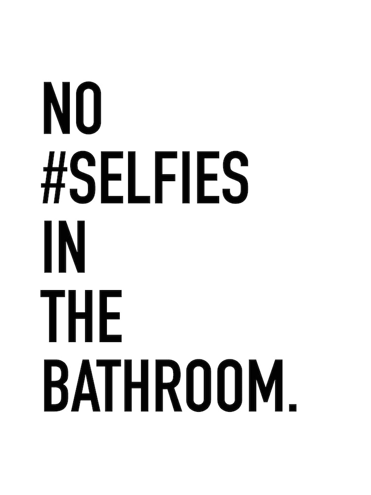 Bathroom Selfies Art Print By Angel London Fy