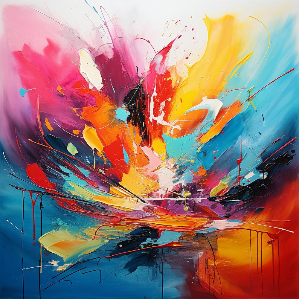 Abstract Painting 15 Art Print by Olya Enina Fy