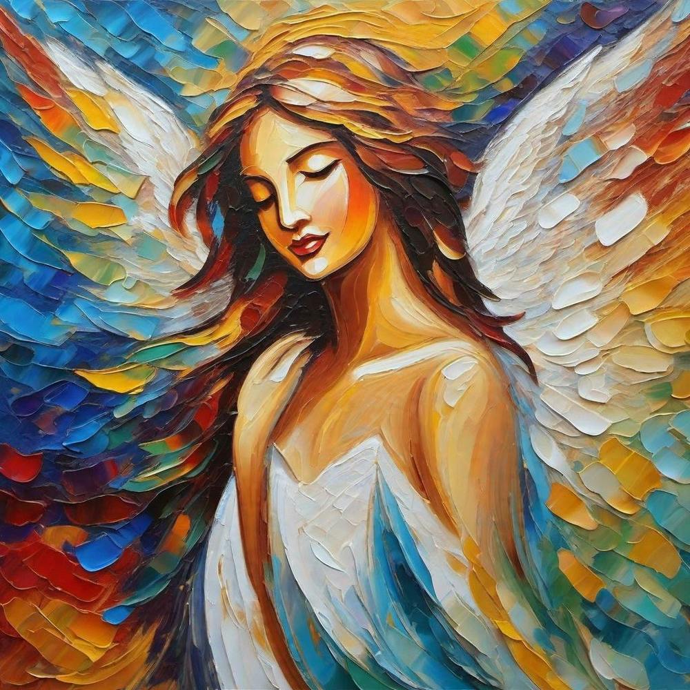 Angel abstract painting store